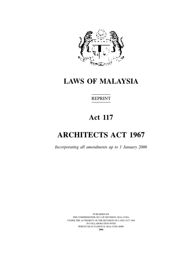 Architects Act 1967 Overview | PDF | Architect | Board Of Directors