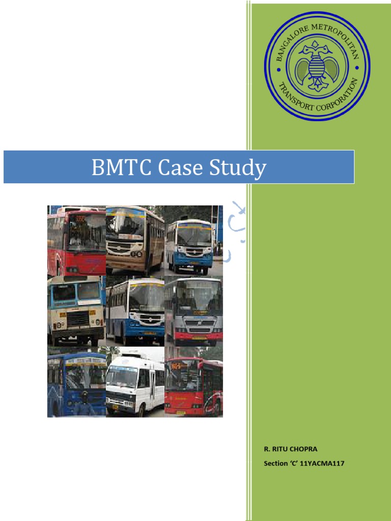 BMTC Case Study | PDF | Bangalore | Employment