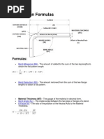 GAIN DL OFFSET CHARTS For Tube Bending | PDF | Metrology | Mechanical ...