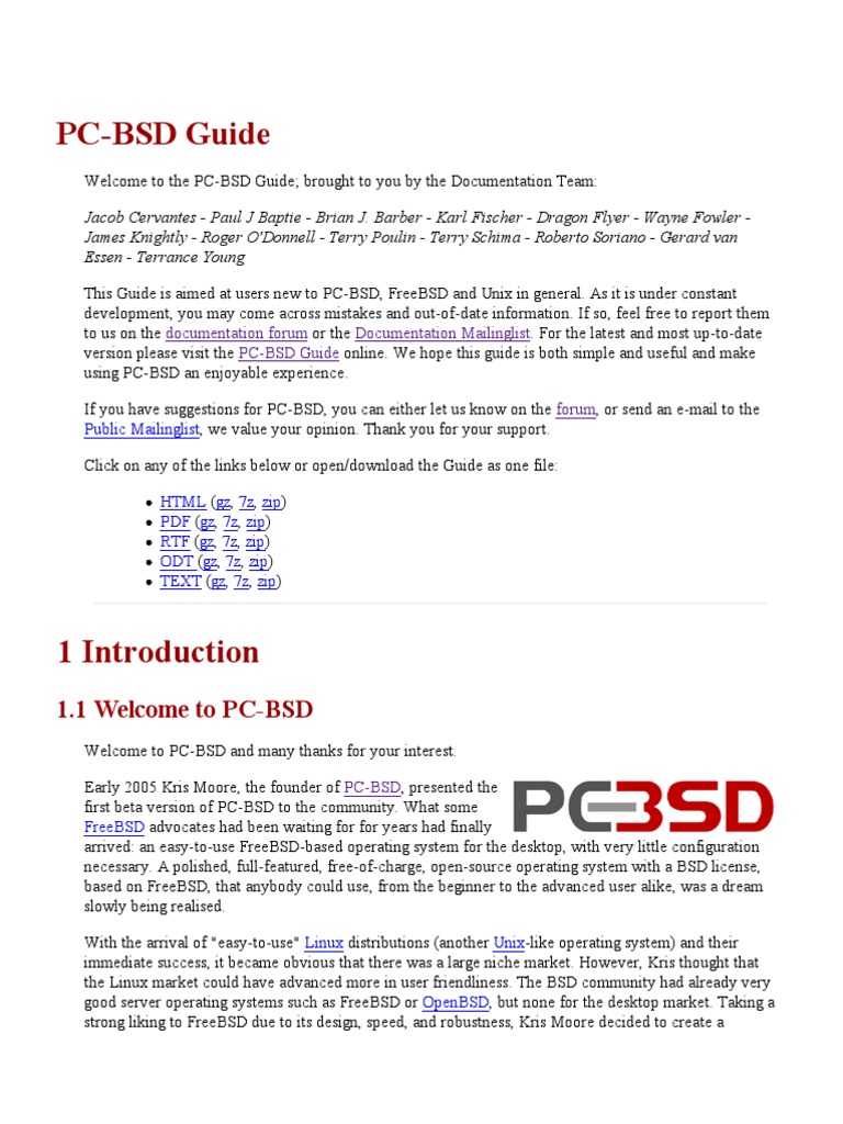 PC-BSD Guide | PDF | Advanced Micro Devices | Superuser