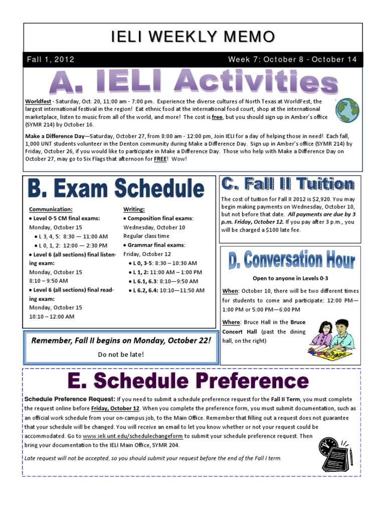 2012 Fall Week 7 - Weekly Memo | PDF | Art