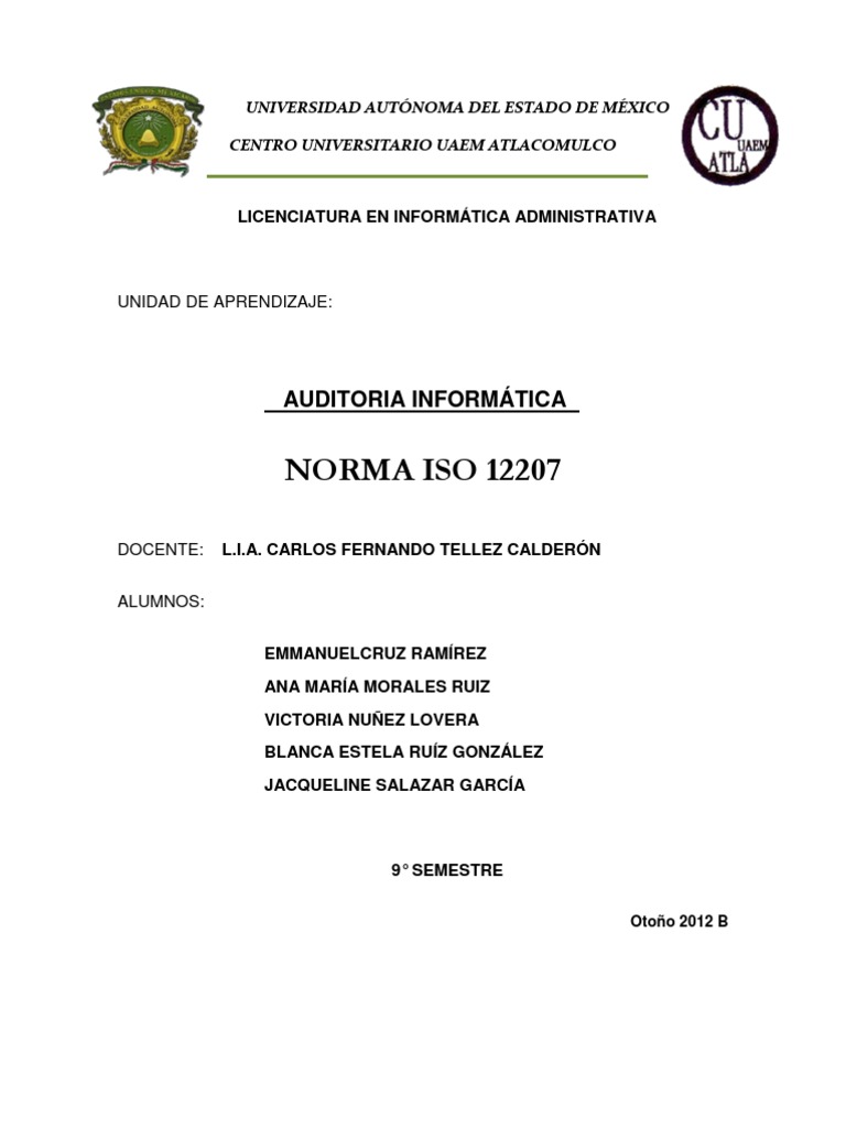 Norma Iso 12207 | PDF | Proceso de desarrollo de software | Software