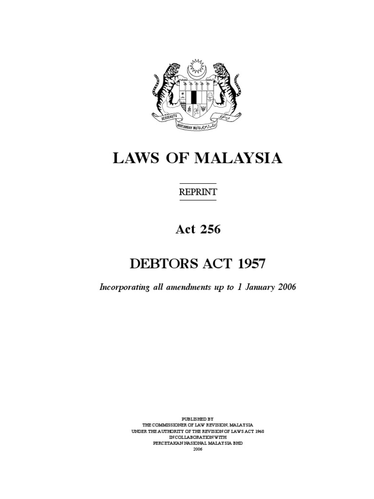 Debtors Act 1957 Overview | PDF | Search And Seizure | Judgment (Law)