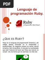 Lenguaje de Programacion Ruby | PDF | Ruby (lenguaje de programación ...