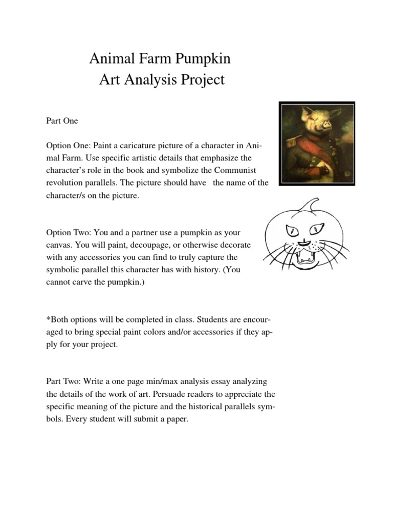 Animal Farm Art Project | PDF