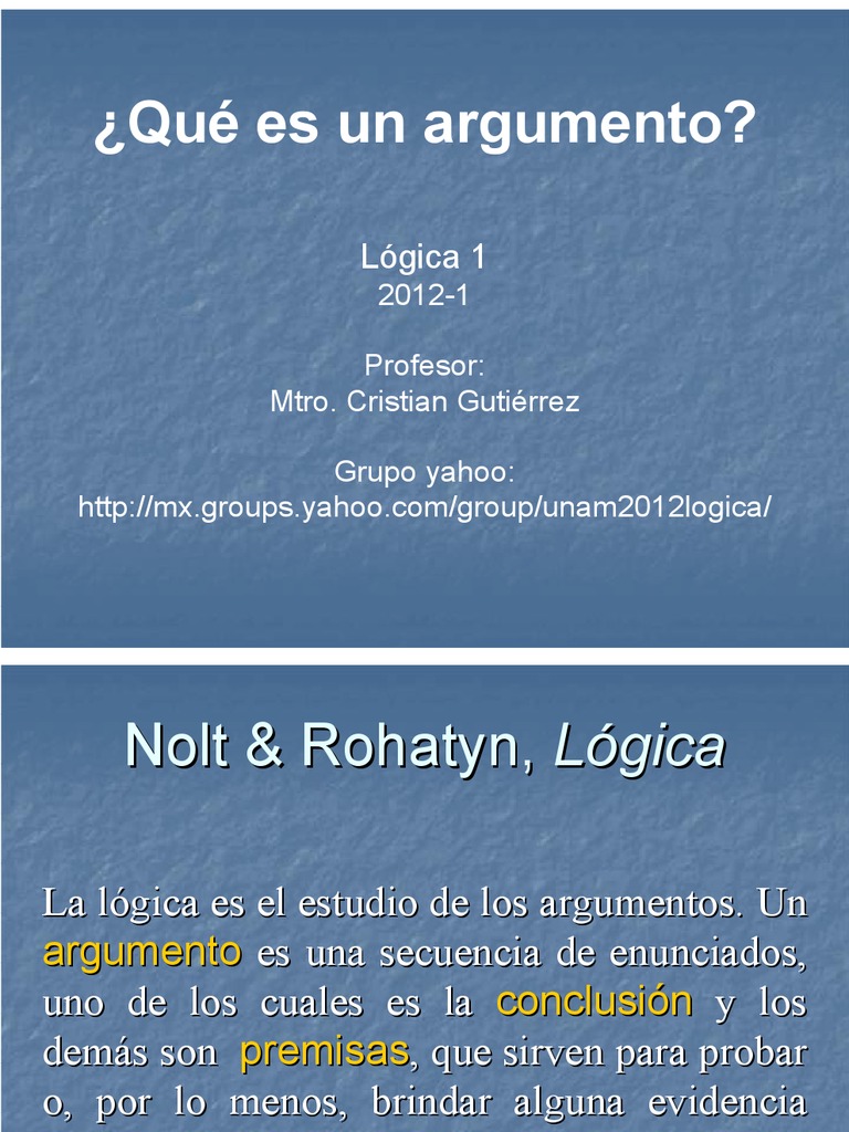 1. Qu- ¦é es un argumento (1).pdf | Argumento | Proposición | Prueba ...