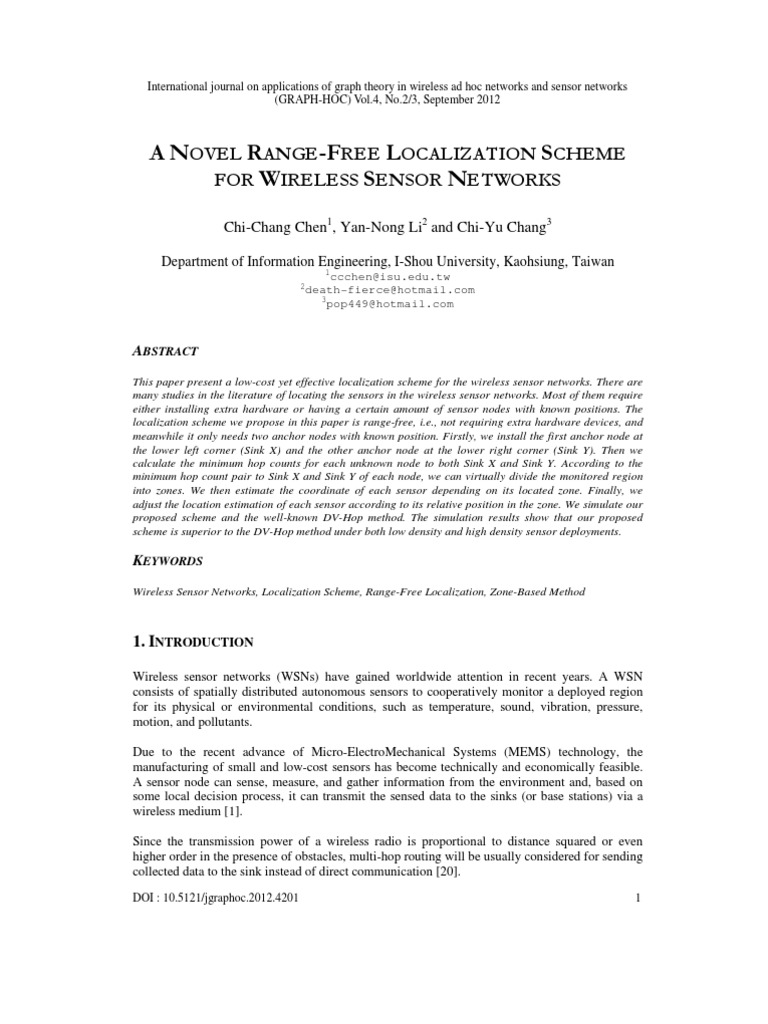 A Novel Range-Free Localization Scheme For Wireless Sensor Networks ...
