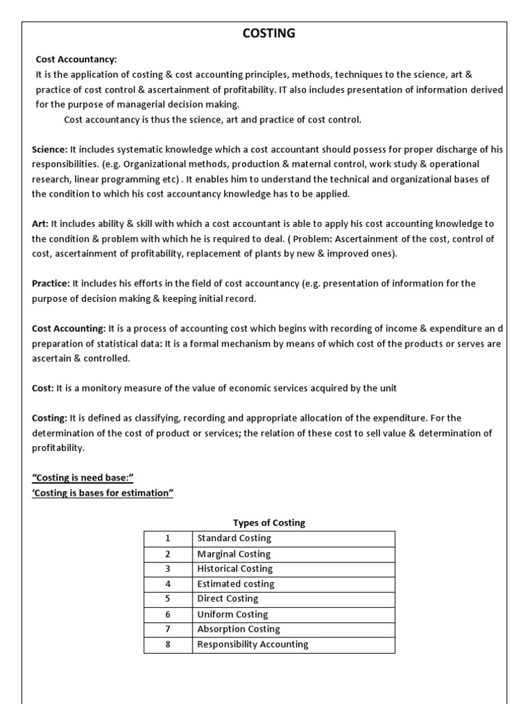 Textile Costing Notes | PDF | Cost Accounting | Cost