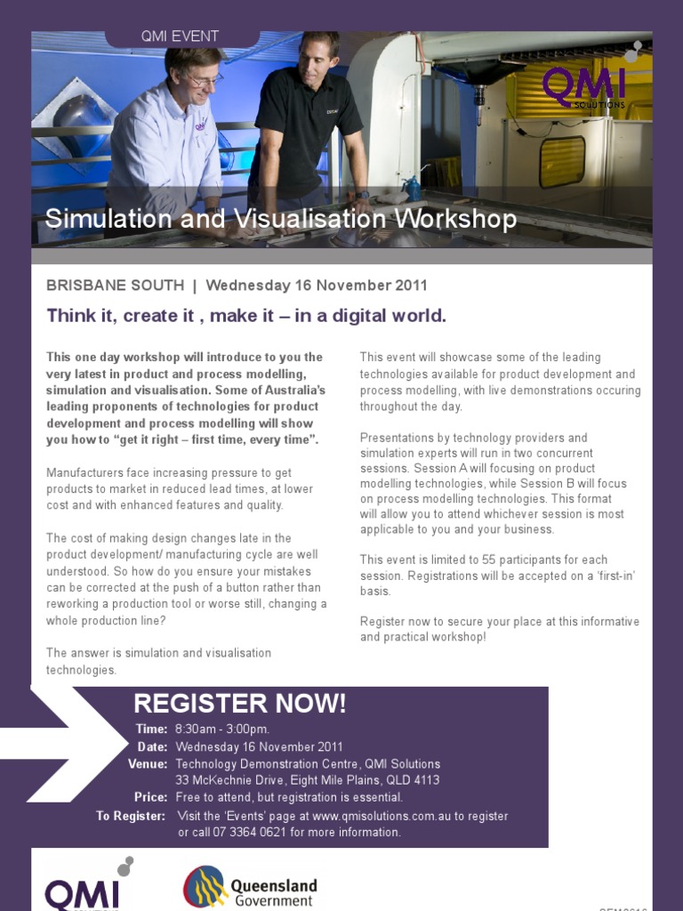 Simulation and Visualisation Workshop Flyer | PDF | New Product ...