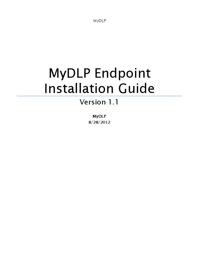 MyDLP Endpoint Installation Guide | PDF | Group Policy | Installation (Computer Programs)