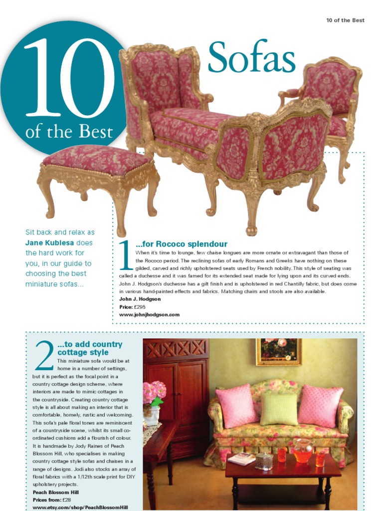 10 Best Sofas | PDF | Couch | Upholstery