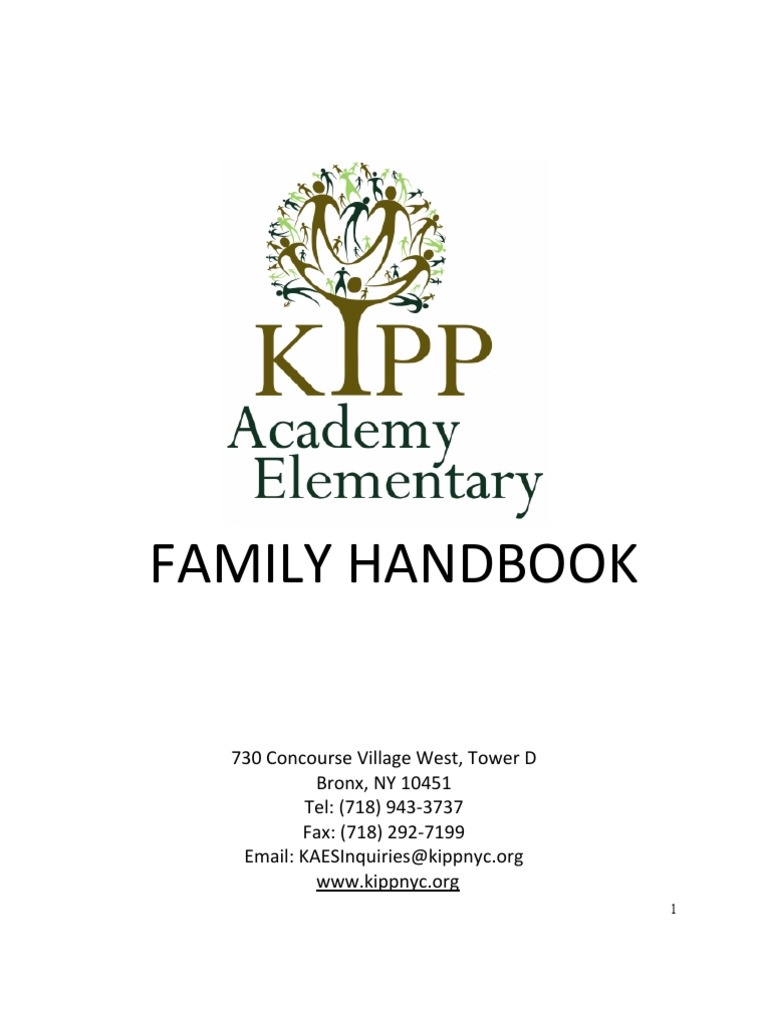 KIPP Academy Elementary School - Family Handbook 2012-13 (English ...