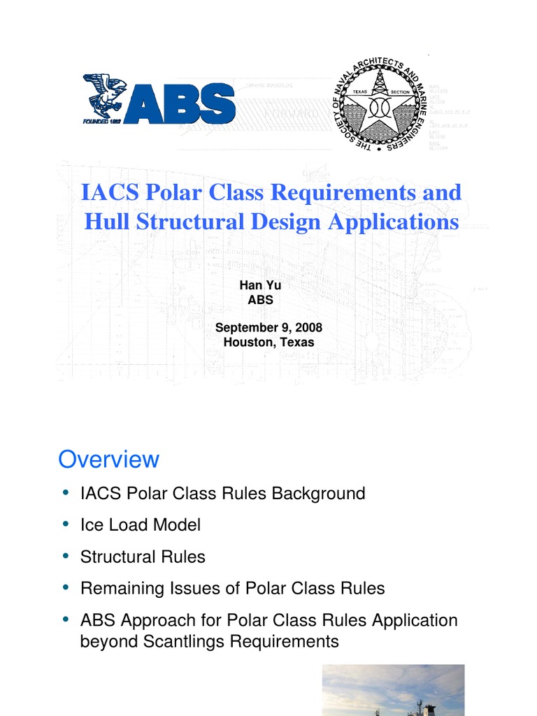 ABS Polar Ice Class Ship Structure Design | PDF | Fracture | Framing ...