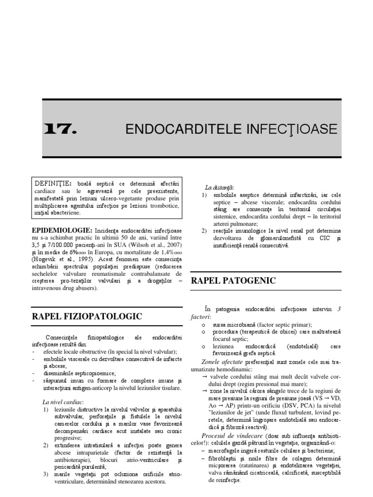 Endocardita Infectioasa | PDF