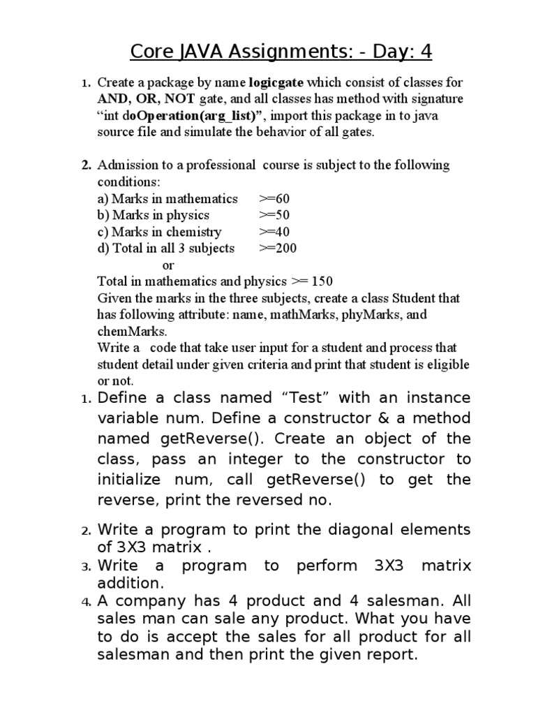 Day4 - Assignment | PDF | Computers