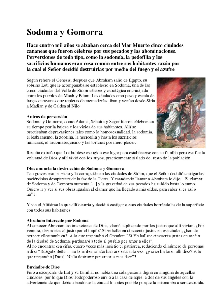 Sodoma y Gomorra | PDF | Abrahán | Religión y creencia