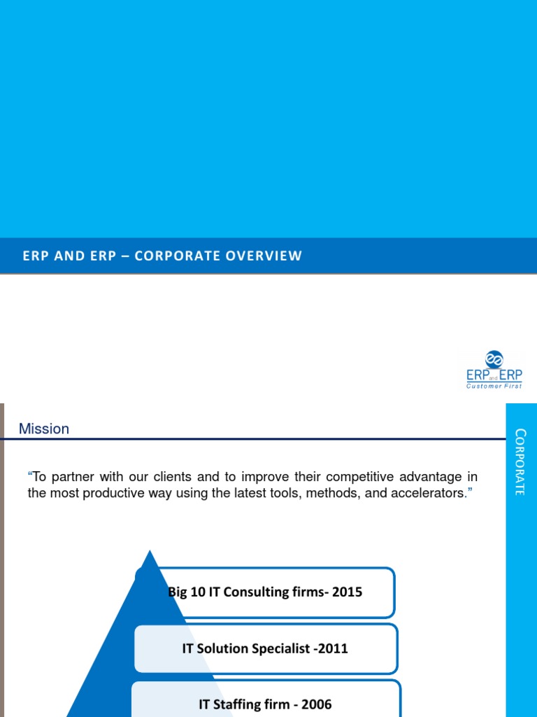 SAP Value Proposition Services by ERPandERP | PDF | Sap Se | Itil