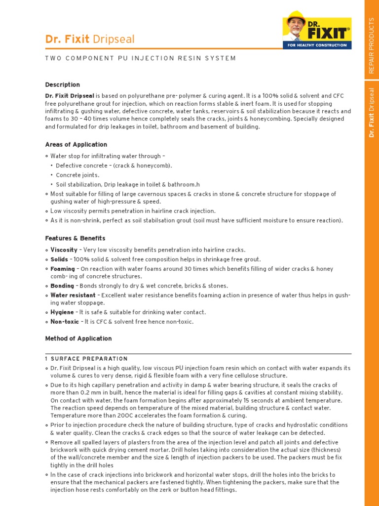 Drip Seal | PDF | Foam | Concrete