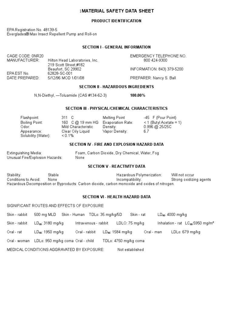 Max MSDS | PDF | Toxicity | Magnesium