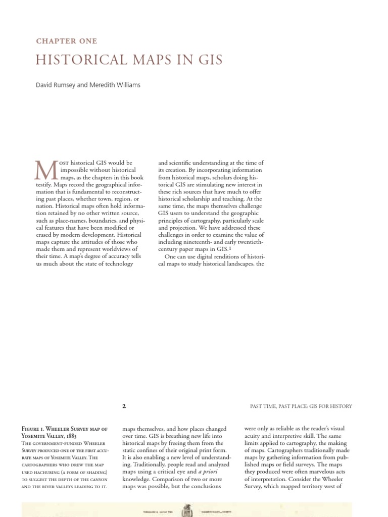 Historical Maps in GIS | PDF | Geographic Information System | Map