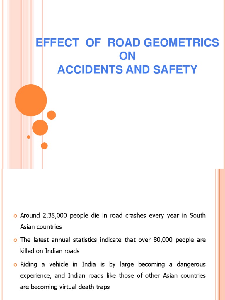 Effect of Road Geometrics On Accidents | PDF | Traffic Collision | Road ...