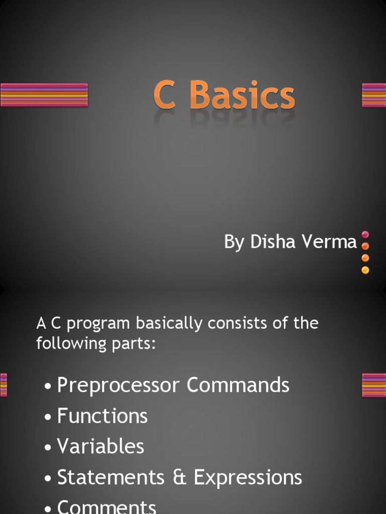 C Basics | PDF | Integer (Computer Science) | Variable (Computer Science) C Basics | PDF | Integer (Computer Science) | Variable (Computer Science)