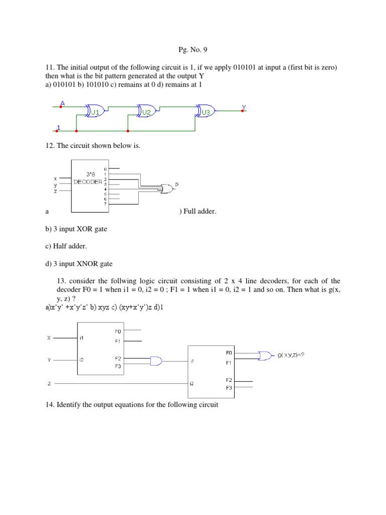 9 | PDF | Digital Electronics | Electrical Circuits