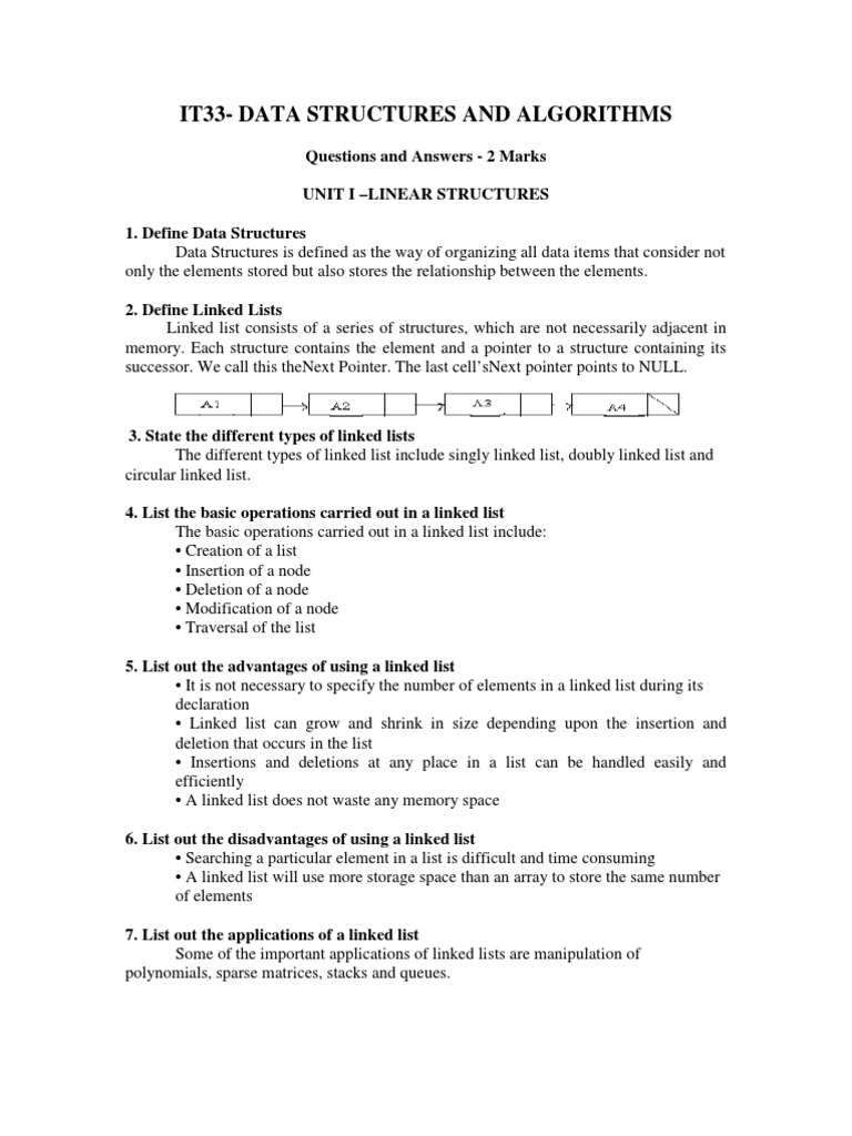 It33 - Data Structures and Algorithms | PDF | Queue (Abstract Data Type ...