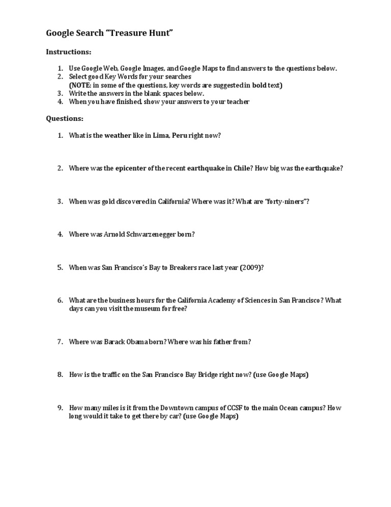 Google Search Assignment | PDF