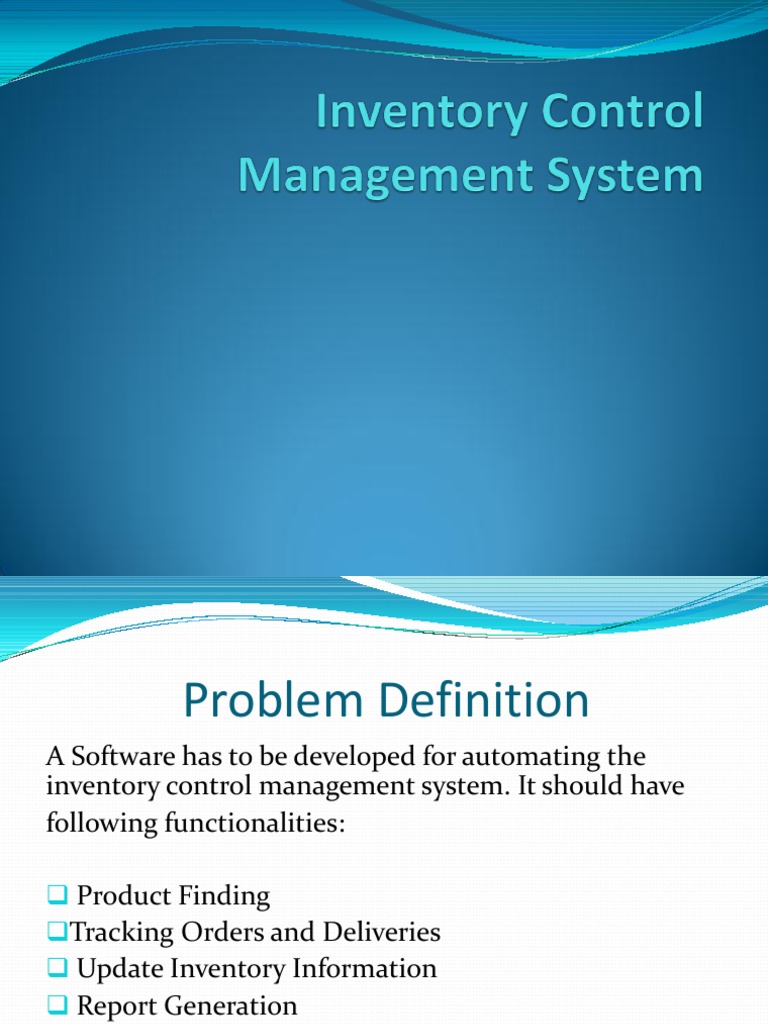 Inventory Control Management System 1 | PDF | Internet Information ...