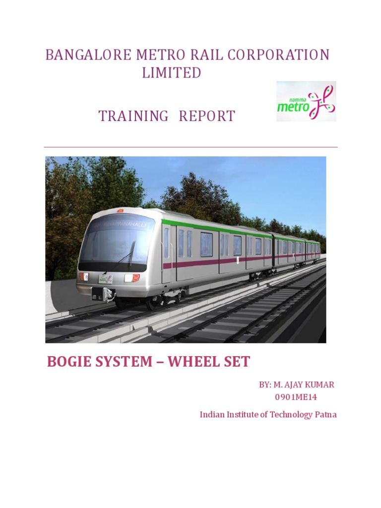 Banglore Metro Rail Corporation-Bogie System | PDF | Plasticity ...