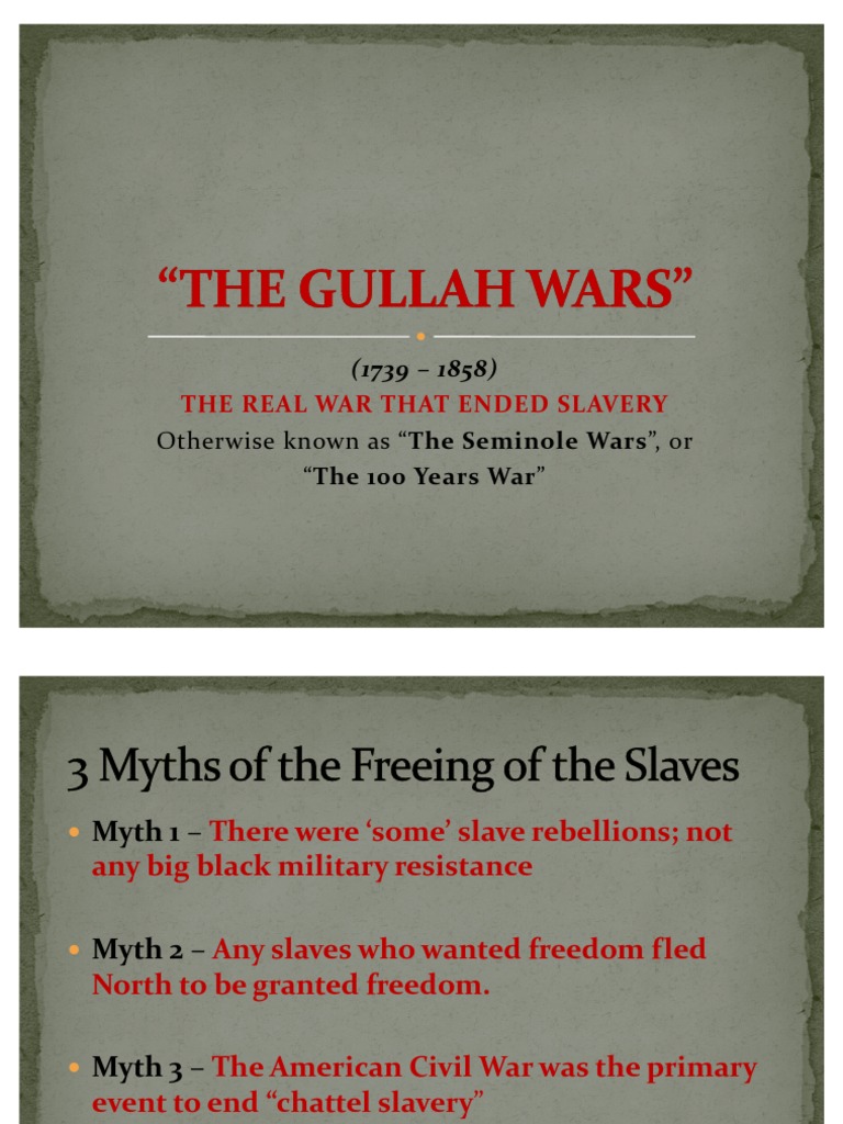 the Gullah Wars | Andrew Jackson | Native Americans In The United States