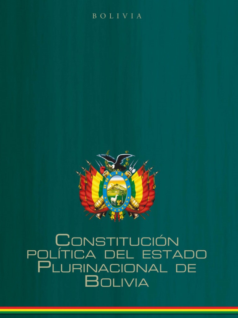 Constitución Política Del Estado De Bolivia Pdf Bolivia Derecho