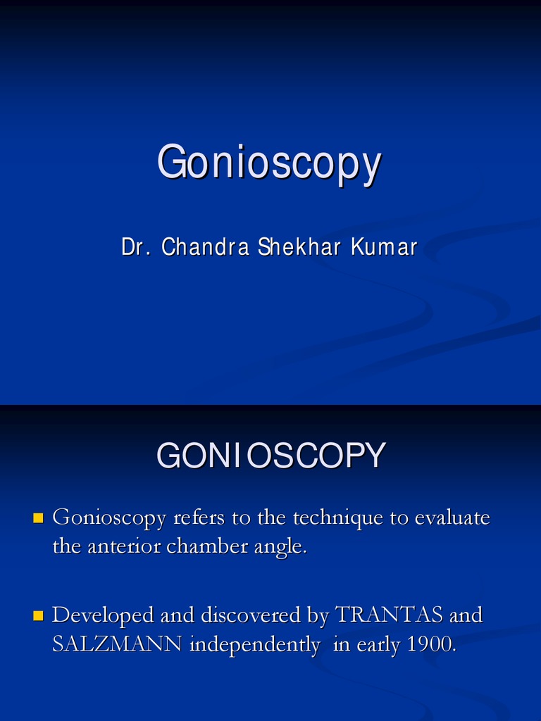 GONIOSCOPY1 | PDF | Lens (Optics) | Glaucoma