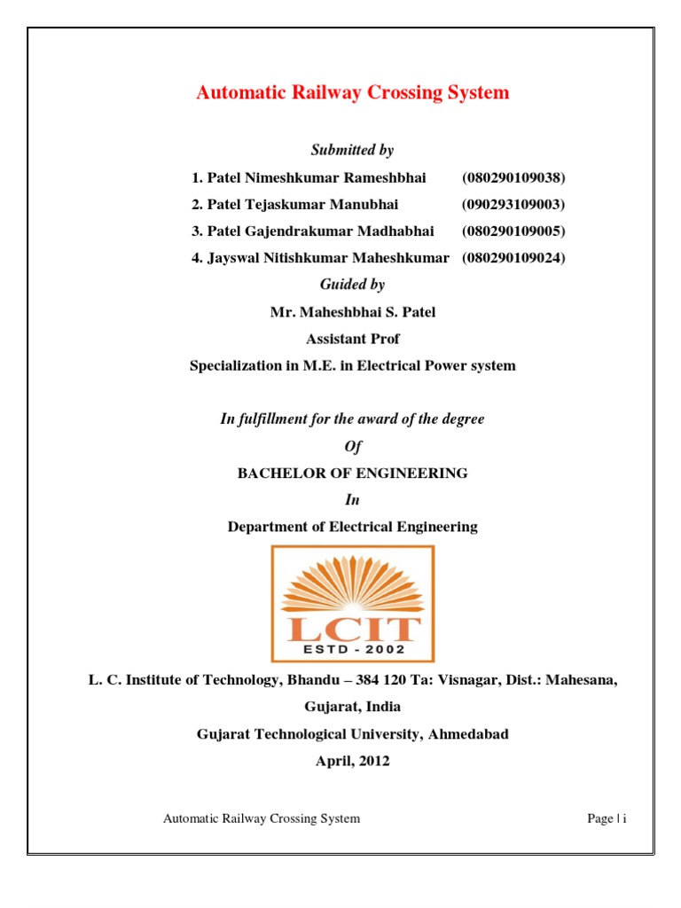Automatic Railway Crossing System New | PDF | Rectifier | Electricity