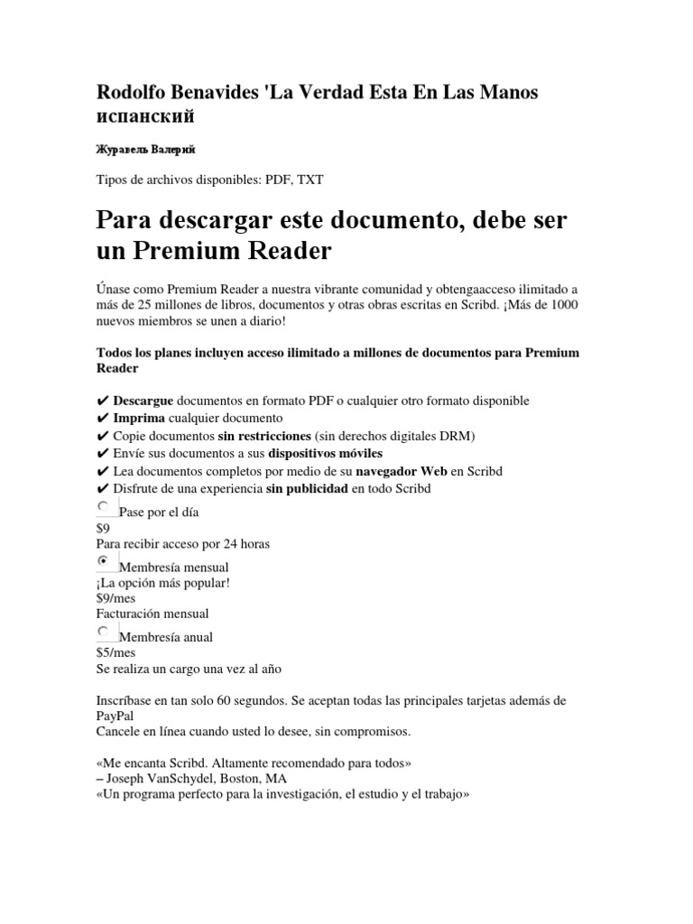 Rodolfo Benavides | PDF