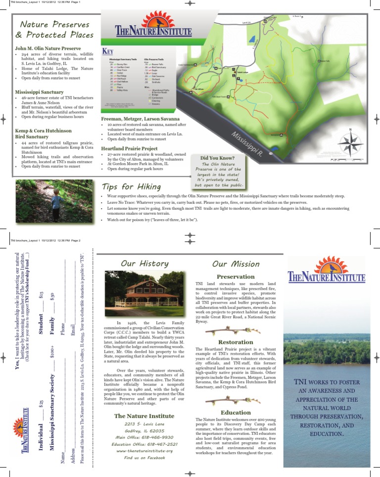 Brochure For The Nature Institute | PDF | Conservation | Ecology