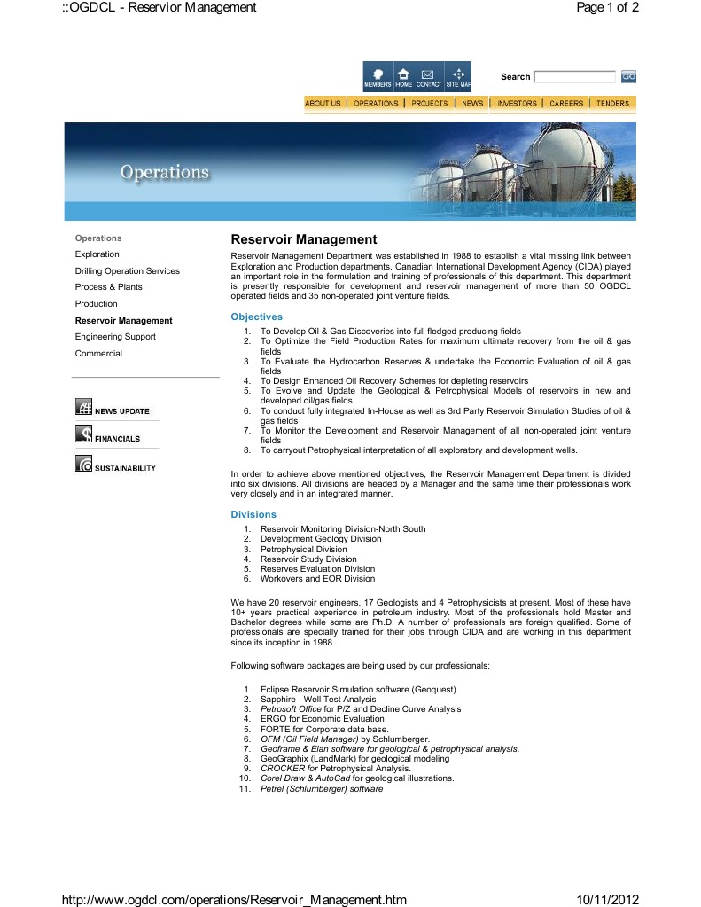 Reservoir Management | PDF | Petroleum Reservoir | Petroleum
