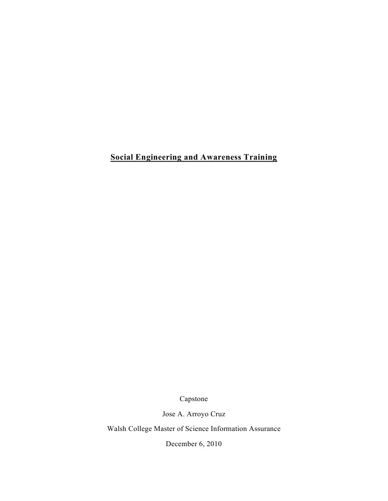 Social Engineering and Information Awareness | PDF | Phishing | Social ...