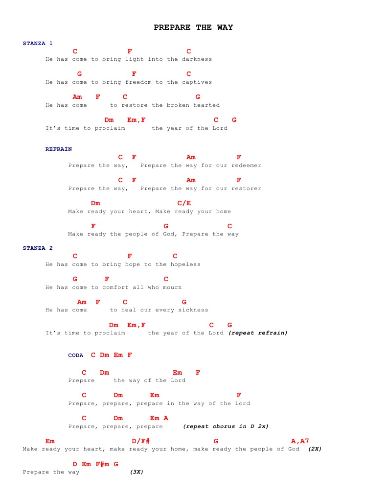 Christian Songs and Chords | PDF | Song Structure | Mercy