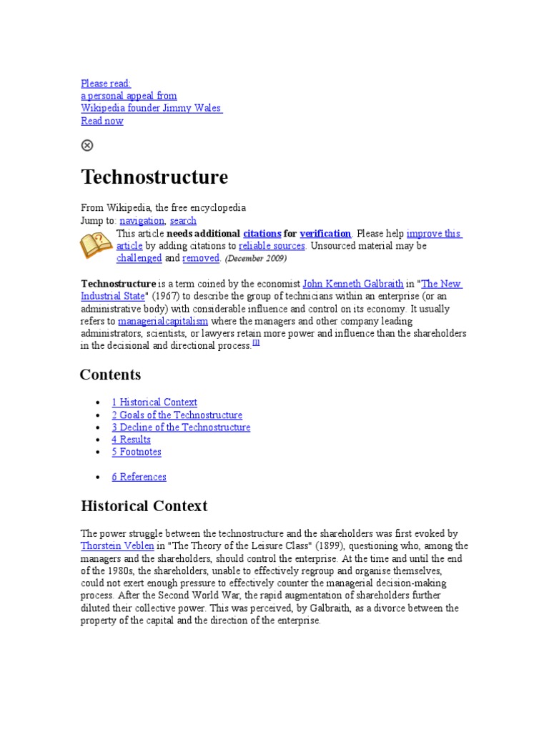 Technostructure: Citations Verification | PDF | Economics | Economies