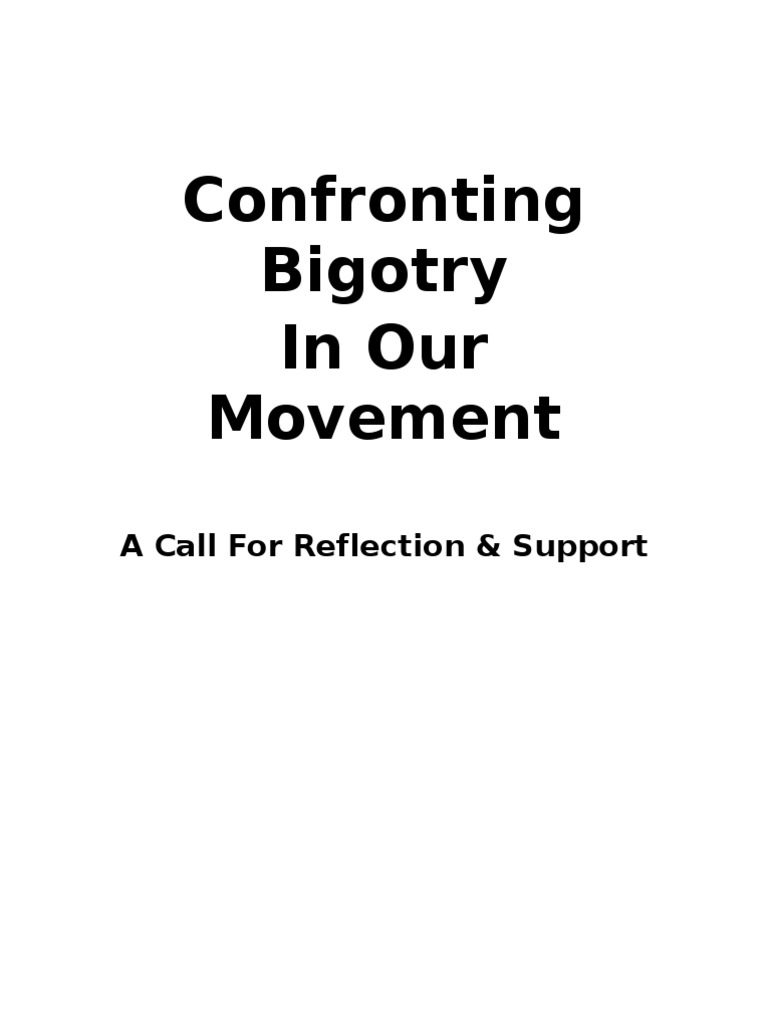 Confronting Bigotry in Co-op Movement | PDF | Antisemitism | Racism