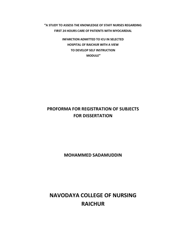 Navodaya College of Nursing Raichur: Proforma For Registration of ...