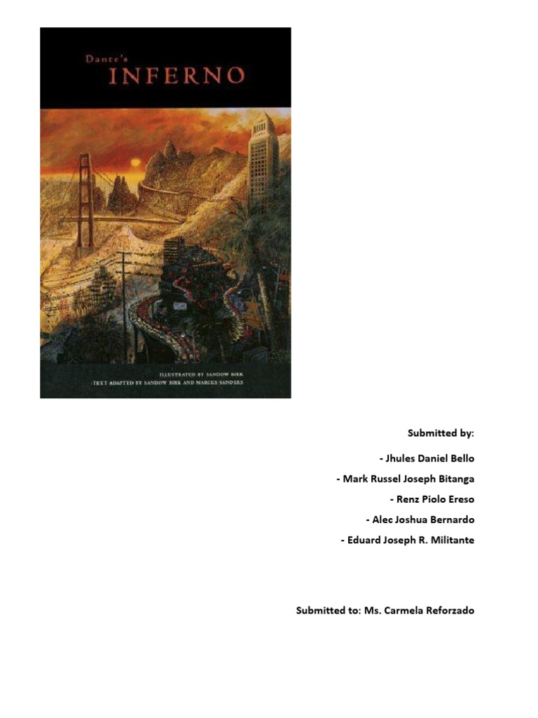 Dante's Inferno Book Report | PDF | Inferno (Dante) | Violence