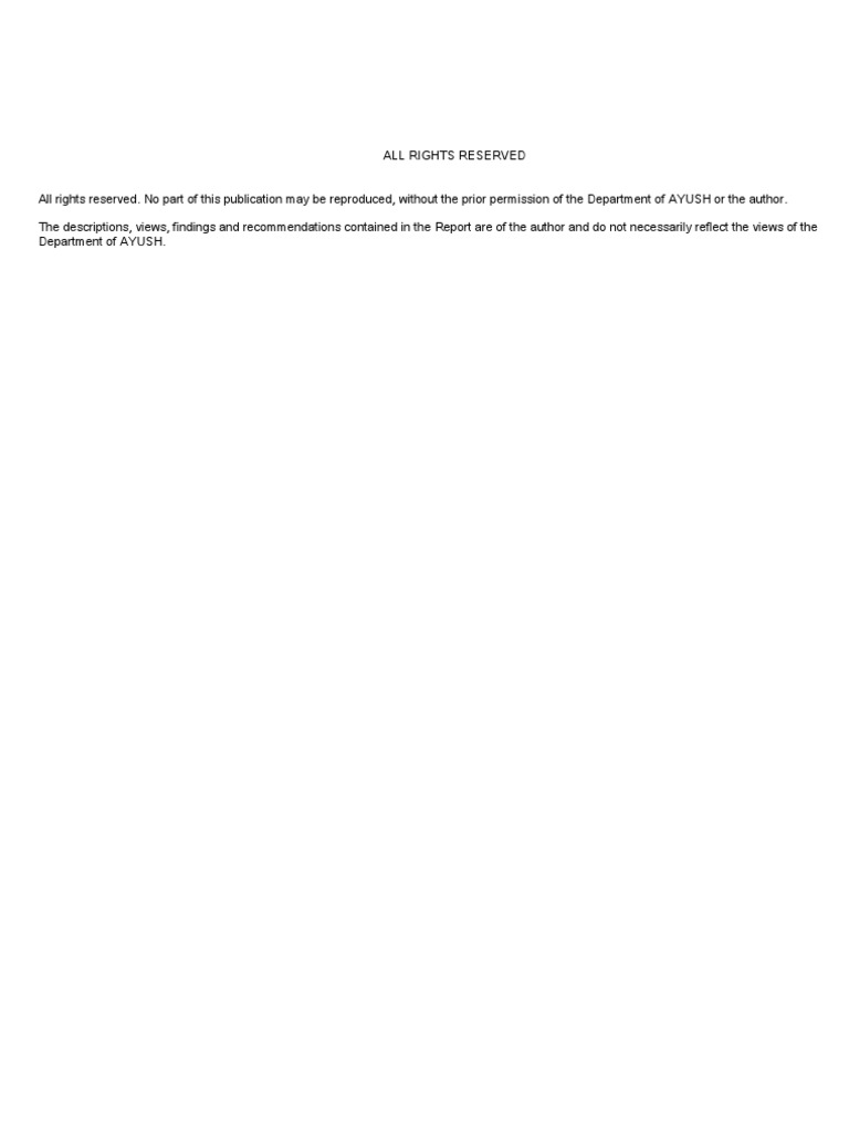 Ayush Report On QA | PDF | Ayurveda | Pharmacy