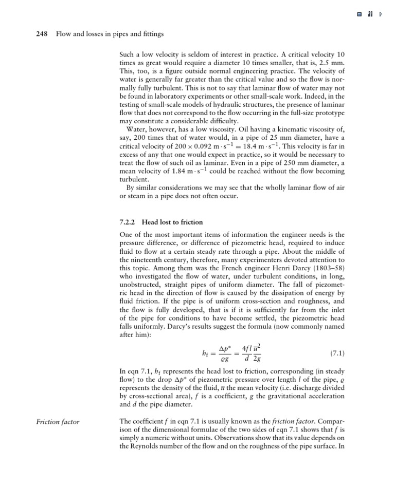 Darcy Formula | PDF | Fluid Dynamics | Turbulence