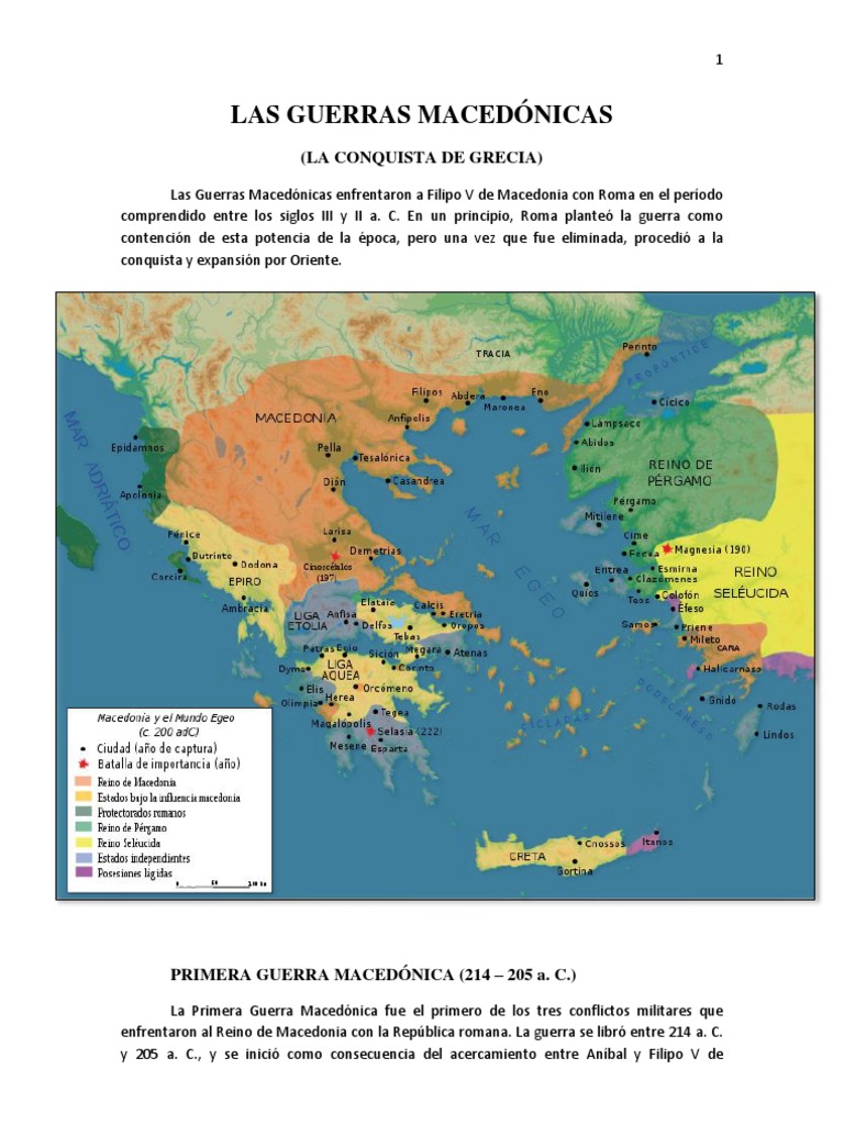 LAS GUERRAS MACEDÓNICAS | Macedonia (antiguo reino) | Antigua Grecia