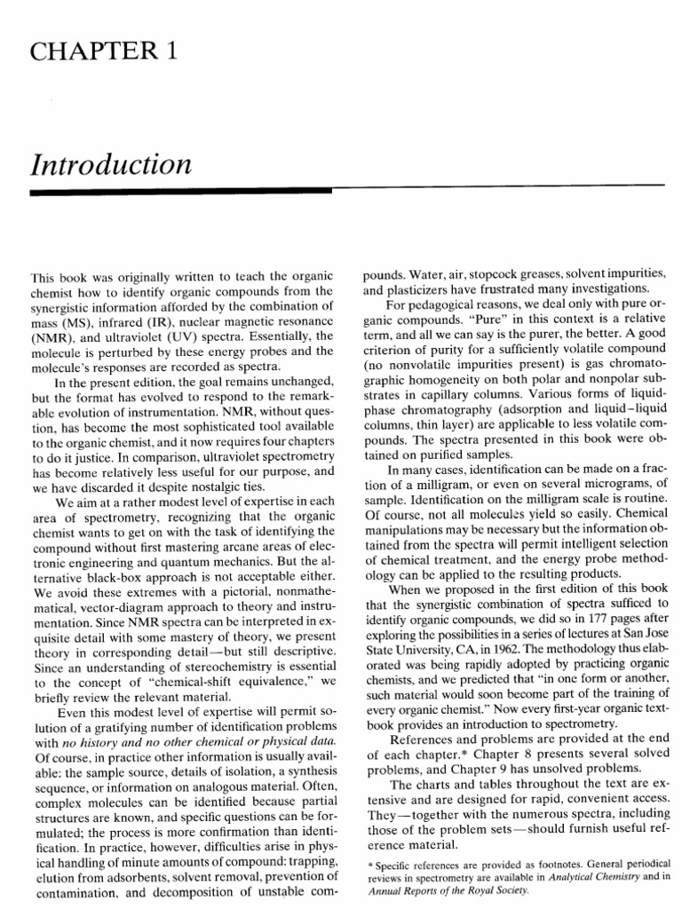 Silverstein - Spectroscopy Chemistry NMR FTIR MS | PDF | Scientific ...