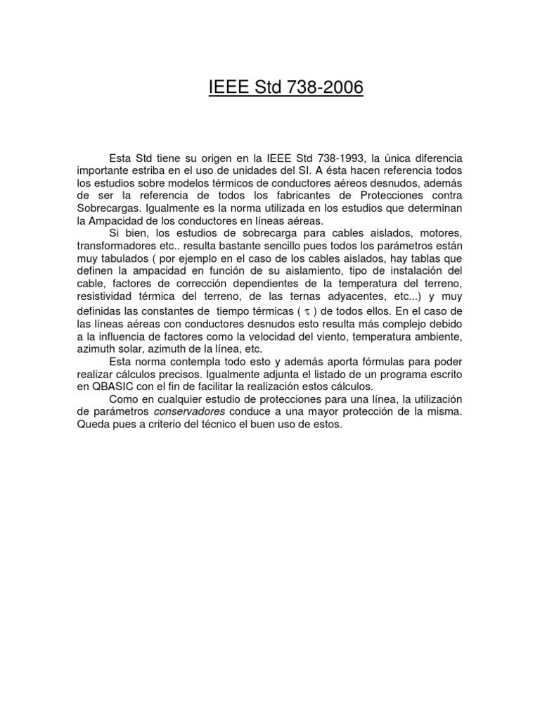 Nota Sobre IEEE STD 738 | PDF
