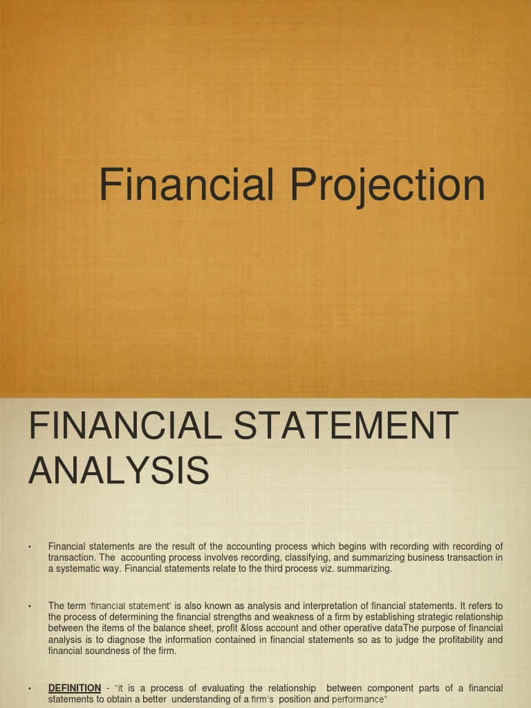 Financial Projection | PDF | Cash Flow Statement | Working Capital
